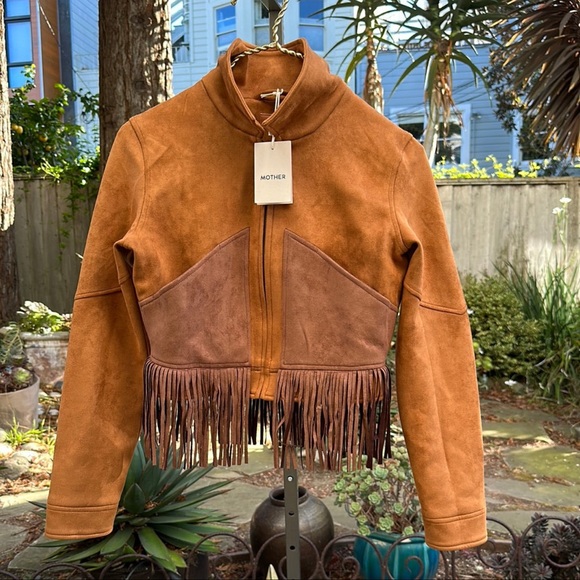 MOTHER | Jackets & Coats | Mother Denim The Peaking Fringe Jacket In ...